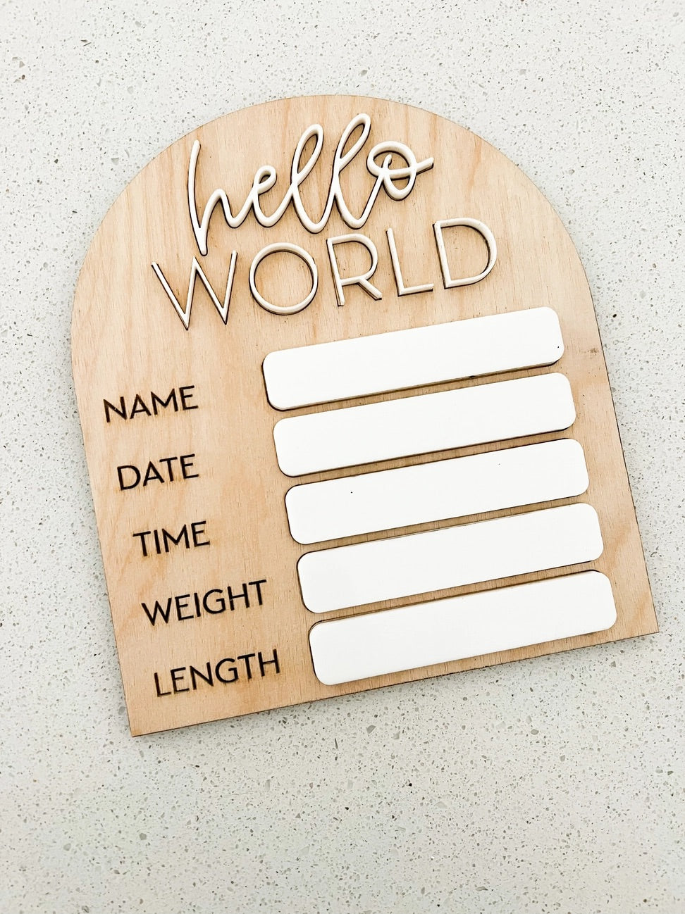 Arch Hello World Sign – Cultivate Family Shop
